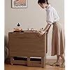 Amazon.com: AnywaysWood 1 Solid Wood Folding Dining Table, Space Saving ...