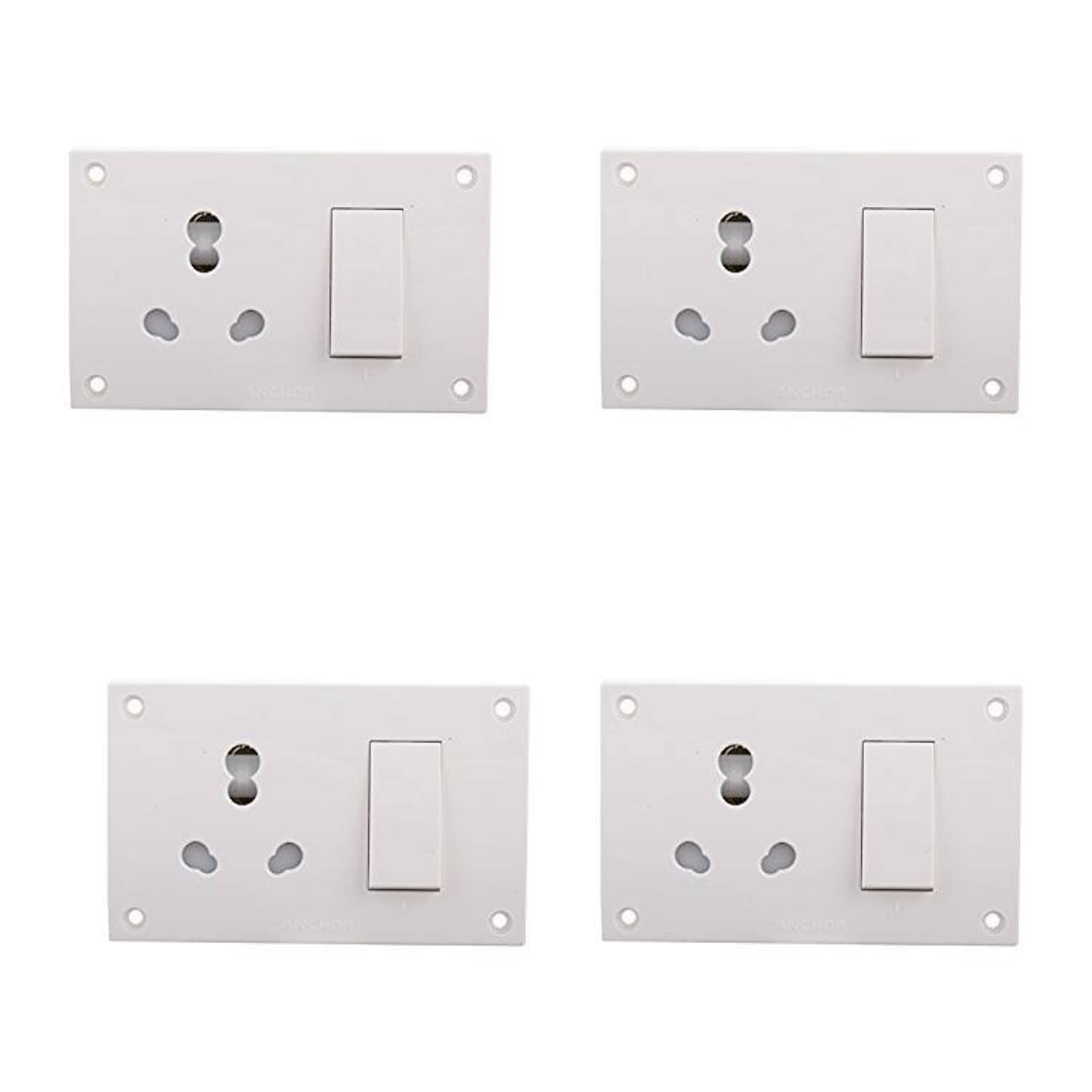Anchor 39593 Uni. S S Combine with Junction Box 20 &10A, White (Safety ...
