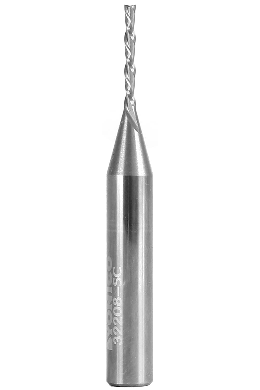 YONICO Downcut Router Bits Spiral 2 Flute Solid Carbide CNC End Mill 1/ ...