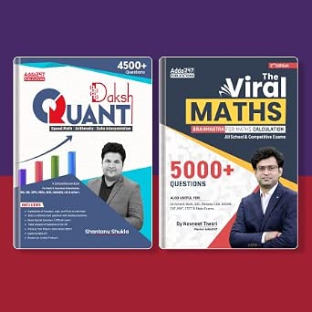 Buy Set of 2 Quantitative Aptitude by Shantanu Shukla |Daksh Math ...