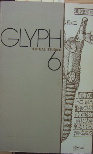 GLYPH: textual studies (6): Rodolphe Gasche: Amazon.com: Books
