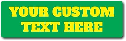 Amazon.com - Custom Bumper Sticker | Customizable Bumper Sticker ...