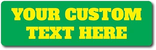 Amazon.com - Custom Bumper Sticker | Customizable Bumper Sticker ...