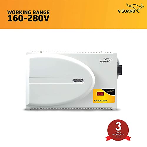 V-Guard VWR 400 Voltage Stabilizer for AC I Up to 1.5 Ton I Working ...