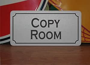 Amazon.com : Copy Room Metal Sign 6x12 : Office Products