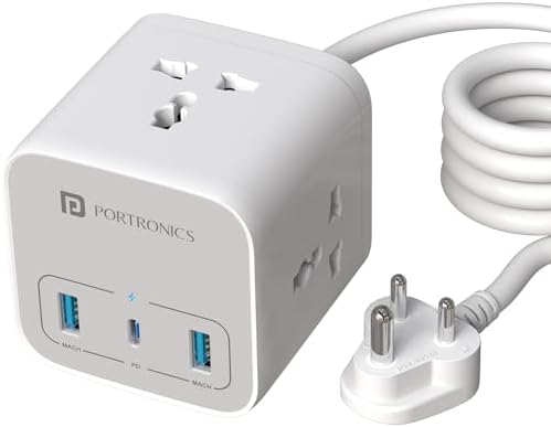 Portronics 20W Volt 20 High Speed Smart Desktop Charger with 3M Copper ...