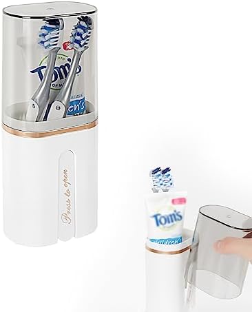 Amazon.com: HappyLily 2 in 1 Toothpaste Travel Case Holder, Portable ...