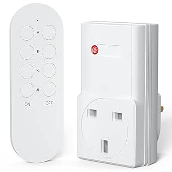 Wireless Remote Control Sockets, SURNICE 13A/3000W, 40m/130ft Long ...