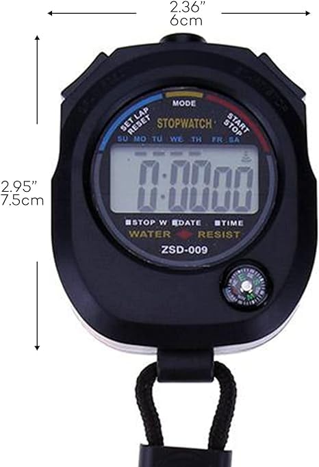 Real Instruments ZSD-009 Digital Stop Watch User Manual