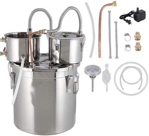 Amazon.com: Takywep 13Gal Double Chilled Alcohol Still - Stainless ...