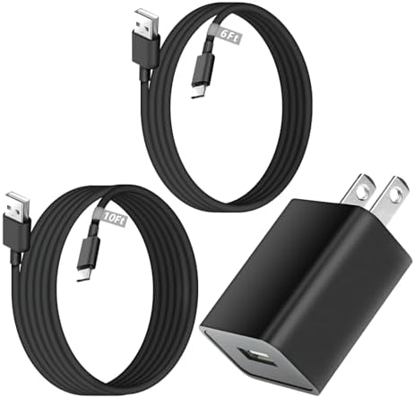 WISEVER Carregador para tablets Kindle Fire com cabo USB C de 1,8 m e 3 ...