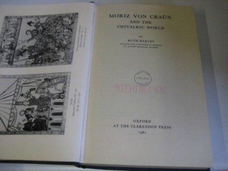 Moriz von Craun and Chivalric World : Harvey, Ruth: Amazon.co.uk: Books