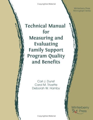 Technical Manual for Measuring and Evaluating Family Support Program ...