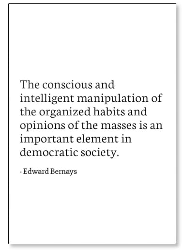 Propaganda Bernays Quotes The Manipulation Of The American Mind: