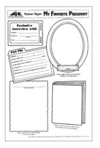 My Favorite President Poster Paper: Teaching and Learning Company ...