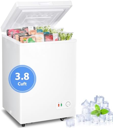 Amazon.com: Chest Freezer, Small Deep Freezers Top Door with Removable ...