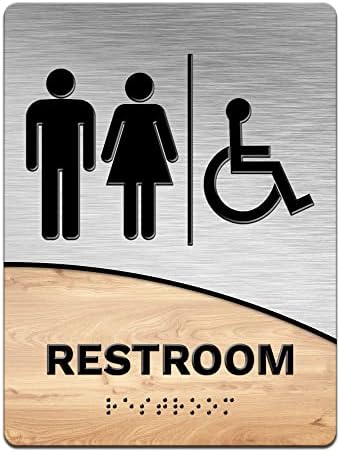 Amazon.com: Modern Office Business Restroom Sign - Restroom - 6"x8 ...