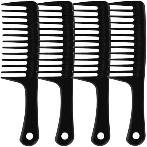 Amazon.com : 4PCS Wide Tooth Comb, Large Hair Detangling Comb Styling ...