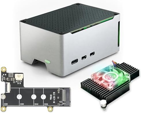 Amazon.com: ElectroCookie Mini PC Case for Raspberry Pi 5 with Active ...