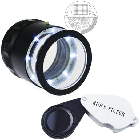 Amazon.com: 10X Illuminated Jewelers Loupe Magnifier with ...