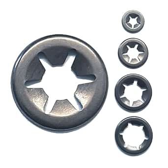 10 Pieces Industrial Starlock Push On Washer Internal Tooth Shake Proof ...