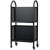Amazon.com: Rolling Library Book Cart – Moveable Book Organization ...