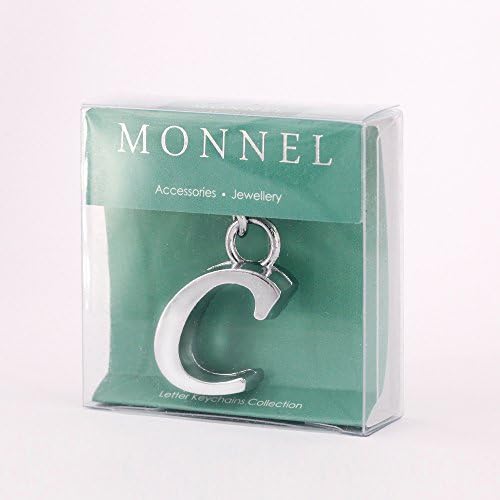 MONNEL Z-323 Letter C Keychain Thick Simple Alphabet Key Ring Creative ...