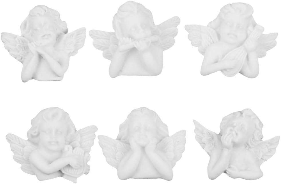 Amazon.com: EXCEART 60Pcs Miniature Angel Figurine Mini Angel Statue ...