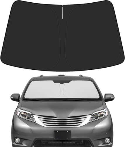 Amazon.com: BIBLOZ Car Windshield Sun Shade for Toyota Sienna 2011-2020 ...