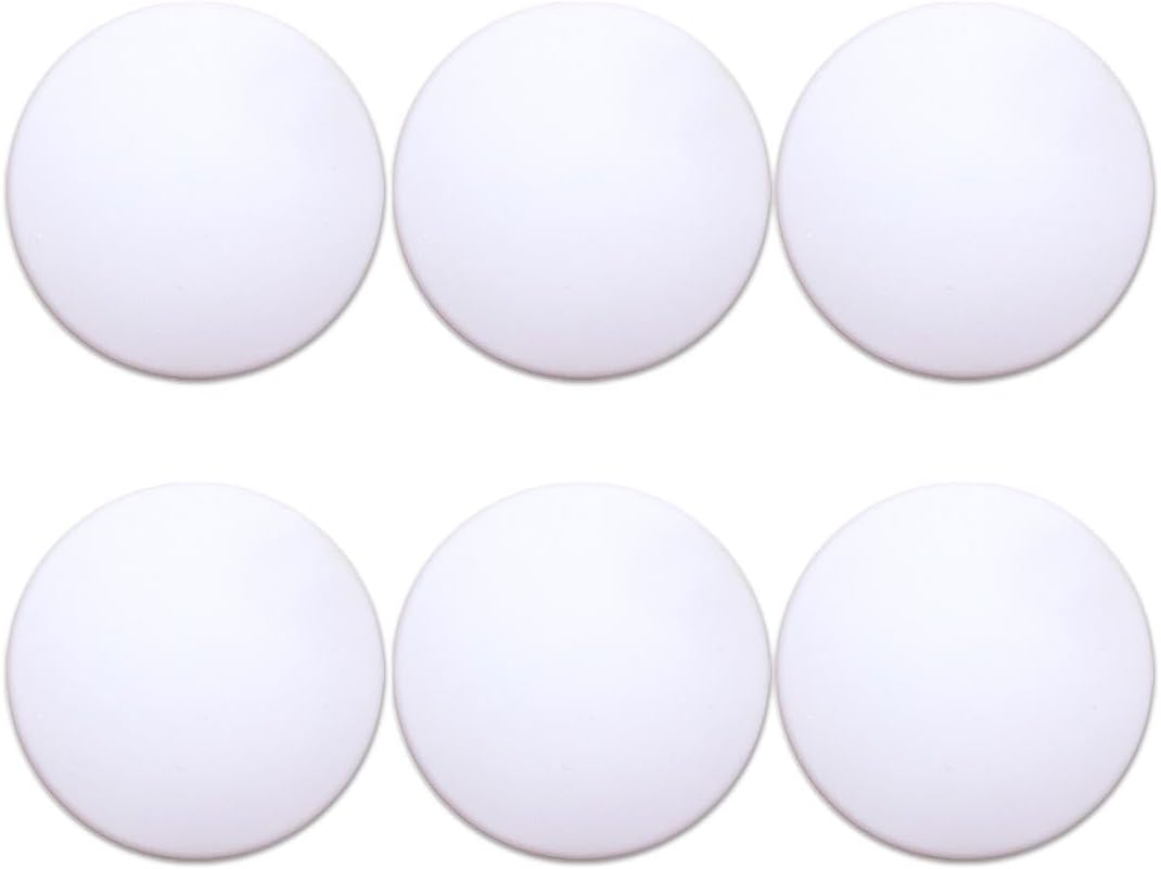 Amazon.com: Door Stoppers (6 Pcs) Door Stops Wall Protector. 2" White ...