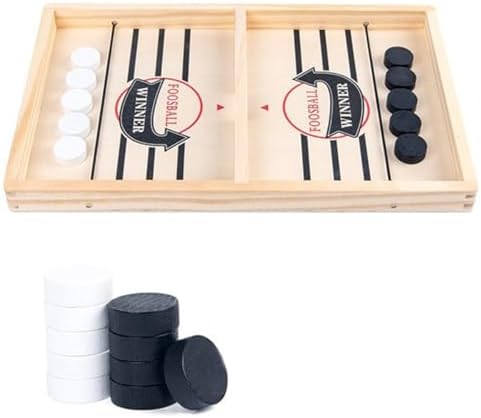 Large Sling Puck Game, Foosball Winner Board Game, Wooden Hockey Table ...