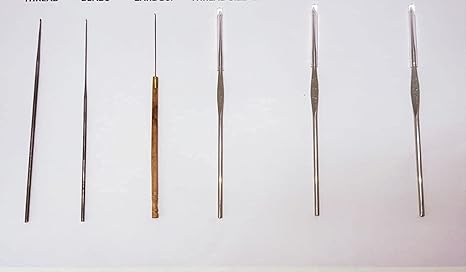 Sana Aari Needle Combo Set of 6 Needles for Thread Work, Beads Work ...