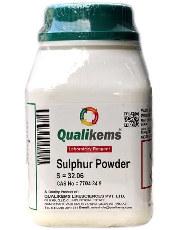 QUALIKEMS Sulphur Powder 500gms CAS No=7704-34-9 : Amazon.in ...