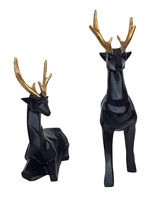 Buy Diwali and Festival Gifts Couple Reindeers Deer Showpiece Figurine ...
