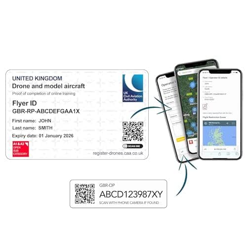 Flyer ID Card | Drone ID Card + 5 Operator ID Stickers + FREE Virtual ...