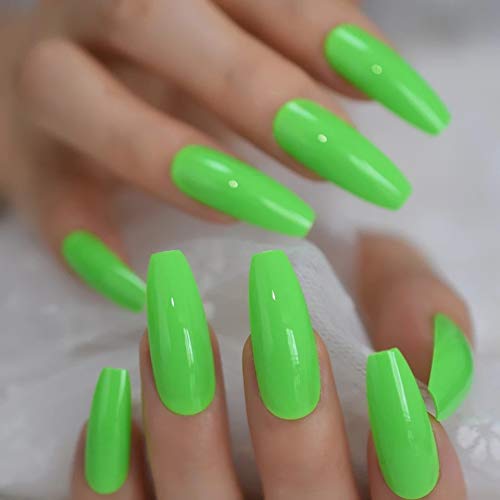 Neon Green Acrylic Nails