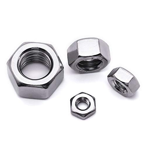 Snapklik.com : 10# 24 Stainless Steel Finished Hex Nut, 304 Stainless ...