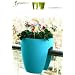 Amazon.com: Greenbo GPR61 Designer Rail and Deck Planter, Turquoise