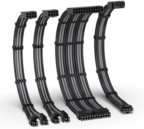 EZDIY-FAB 12VHPWR PSU Cable Extension Kit,16AWG PCIE 5.0 Power Supply ...