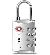 DOCOSS-116 Metal TSA Locks for Luggage, Number Lock for Bag 4 Digit ...