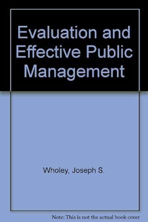 Amazon.com: Evaluation and Effective Public Management: 9780316937825 ...