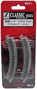Amazon.com: Rokuhan R011 Z Scale Curved Track R120 45 Degree z Scale ...