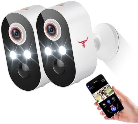 HubFlashy 1080p Wireless Security Camera with Spotlights for Indoor ...