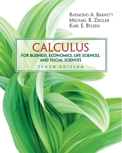 Calculus for Business, Economics, Life Sciences and Social Sciences ...