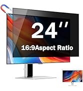 Amazon.com: 2 Pack Magnetic Hanging Computer Privacy Screen 24 Inch for ...