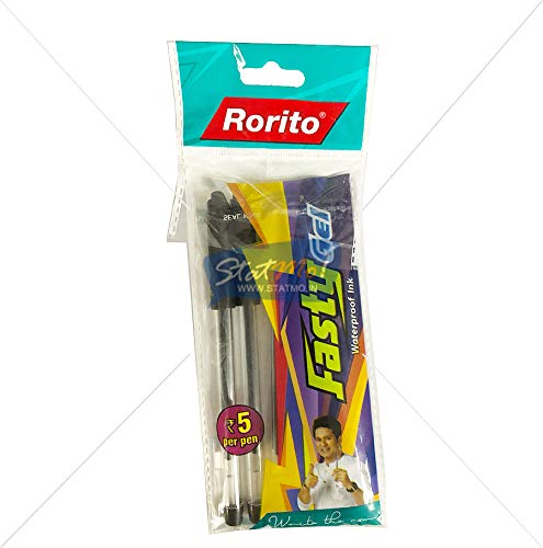 Rorito Fasty Gel Pen - Pack in 50 Pen (Black) : Amazon.in: Office Products