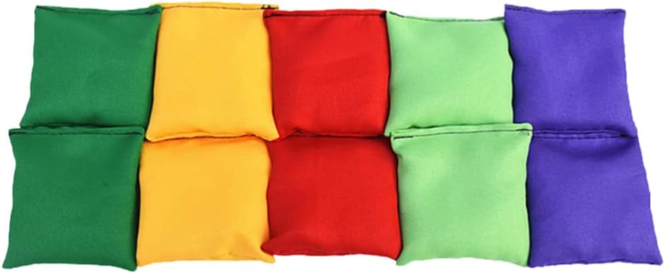 10pcs Nylon Bean Bags Mini Tossing Beanbags Game Toy Toss Game Weights for Kids Adults Outdoor ...
