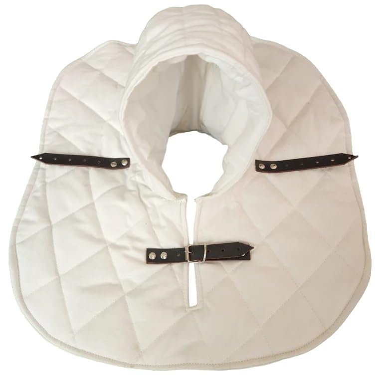 Amazon.com: handmade medieval arming collar cotton padded arming collar ...