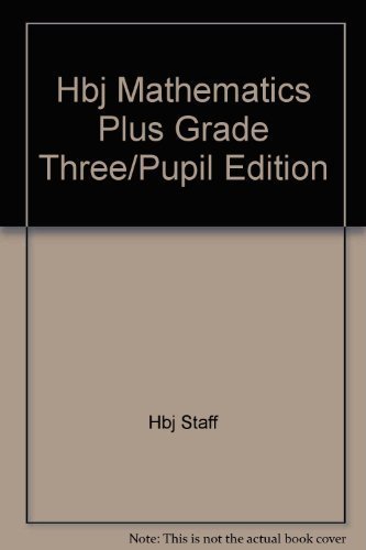 Amazon.com: Mathematics Plus Grade Three/Pupil Edition: 9780153001406 ...