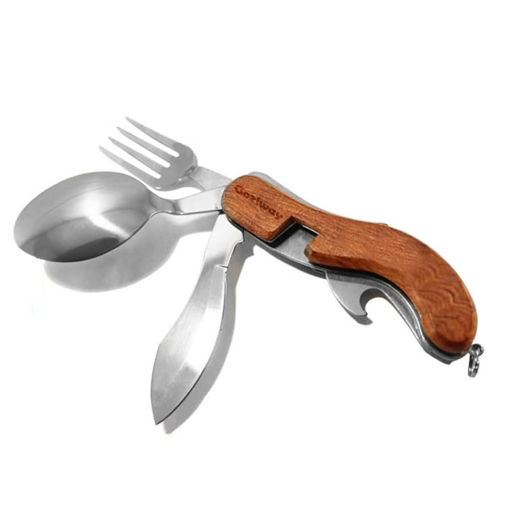 Amazon.com: Goziway 4-in-1 Camping Tableware Utensils, Portable ...